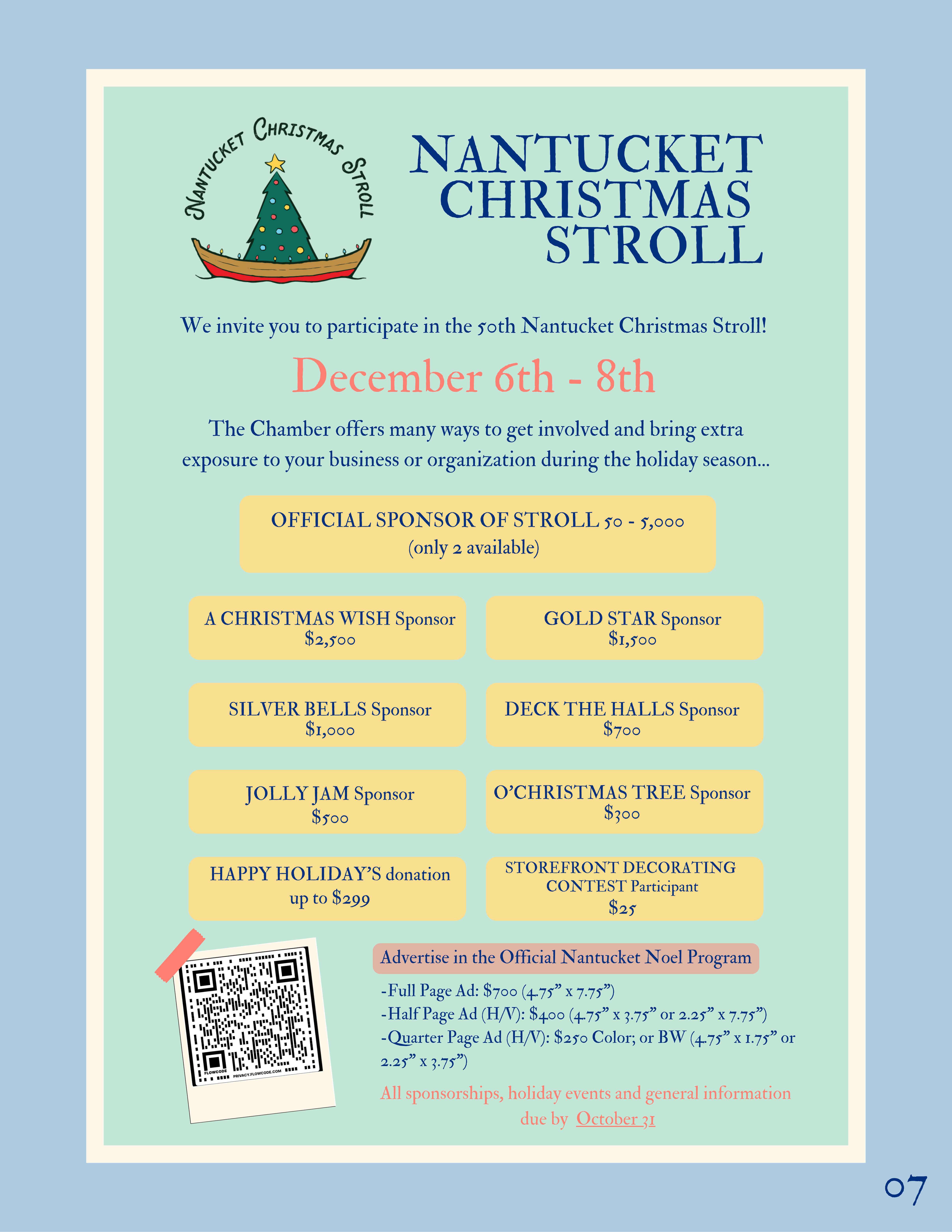 50th Christmas Stroll - Nantucket Island Chamber of Commerce